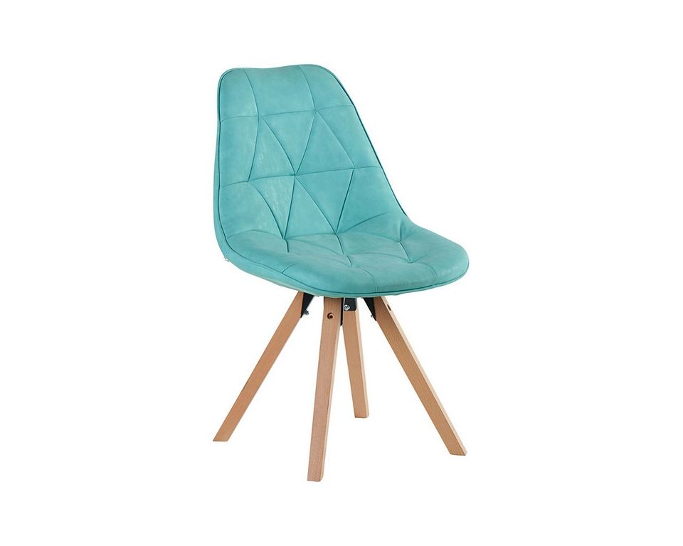 Lot de 2 chaises scandinaves turquoises "Chaise Casita-Yate" - 7265