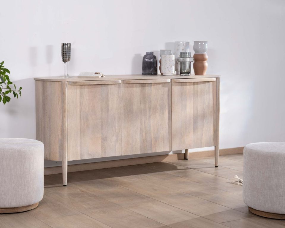 Buffet contemporain en manguier massif "Manon" - 9640