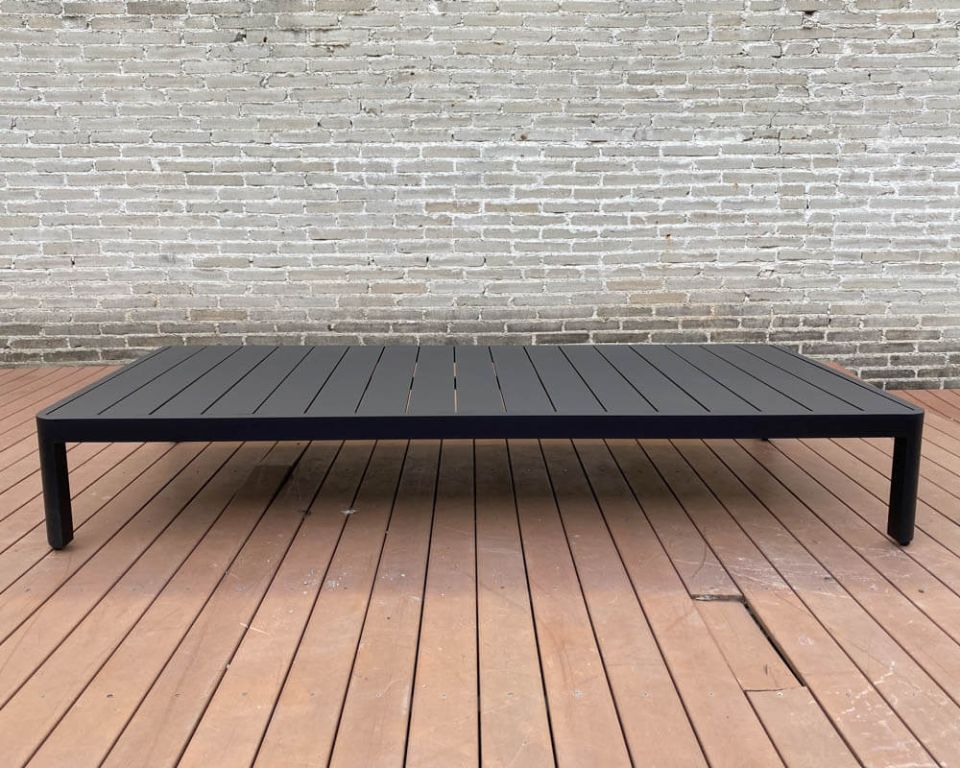 Table basse extérieure en aluminium anthracite "Blois" - 8991